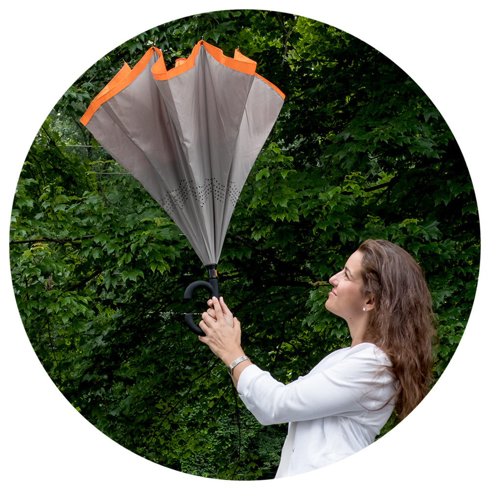 Inverted Umbrella with Logo | Custom Umbrellas | Logo Umbrellas - PROMOrx